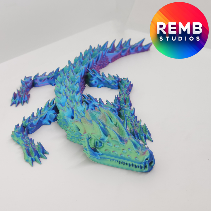 3D Printable Articulated Dragon Remb Studios, STL file for 3D printing, STL print files, Print ...